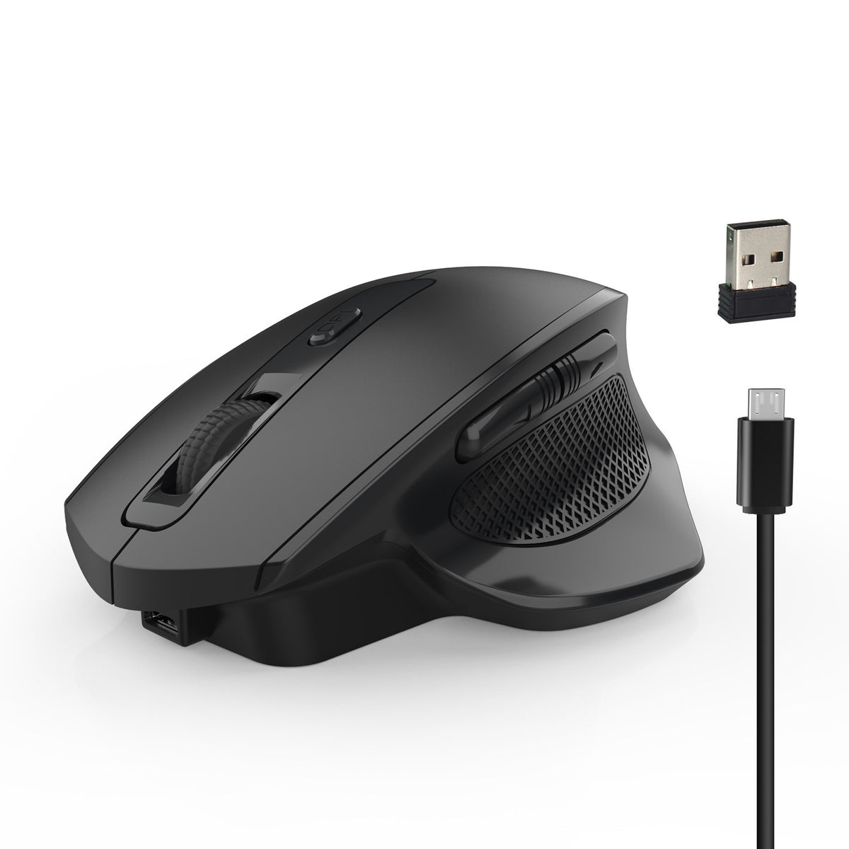 HSXJ T28 2.4GHz Wireless Rechargeable Vertical Gaming Mouse Ergonomic ...