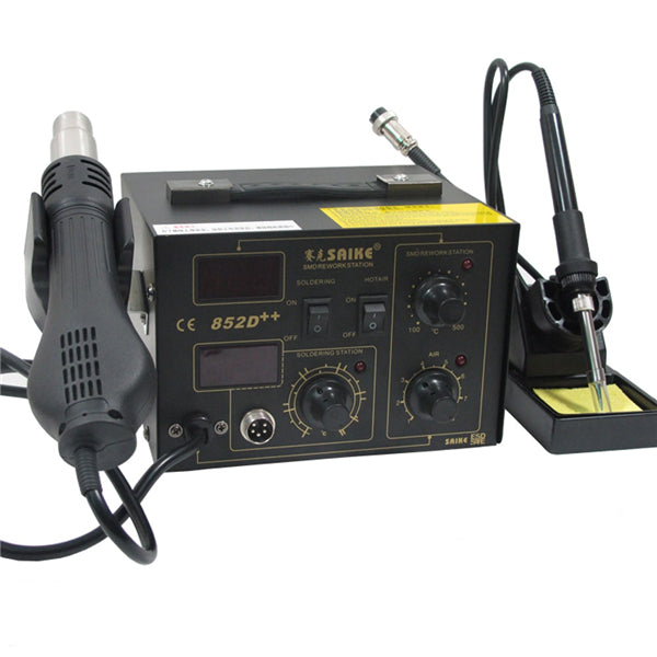 SAIKE 852D++ 220V Rework Station Soldering iron Electric Rework Statio ...