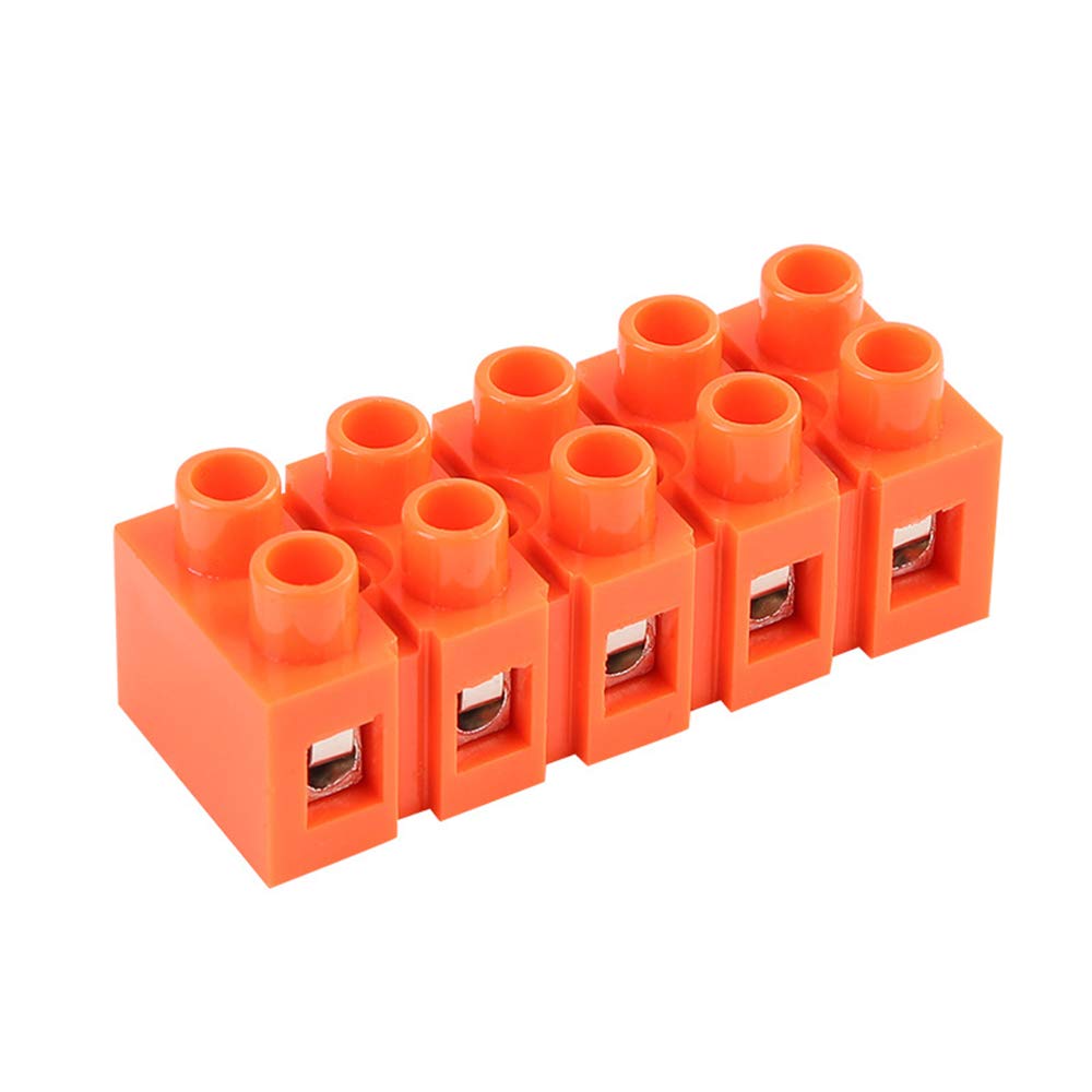 H2519-5 Dual Row Plastic Terminal 600V 36A 6 Positions Screw Terminal ...