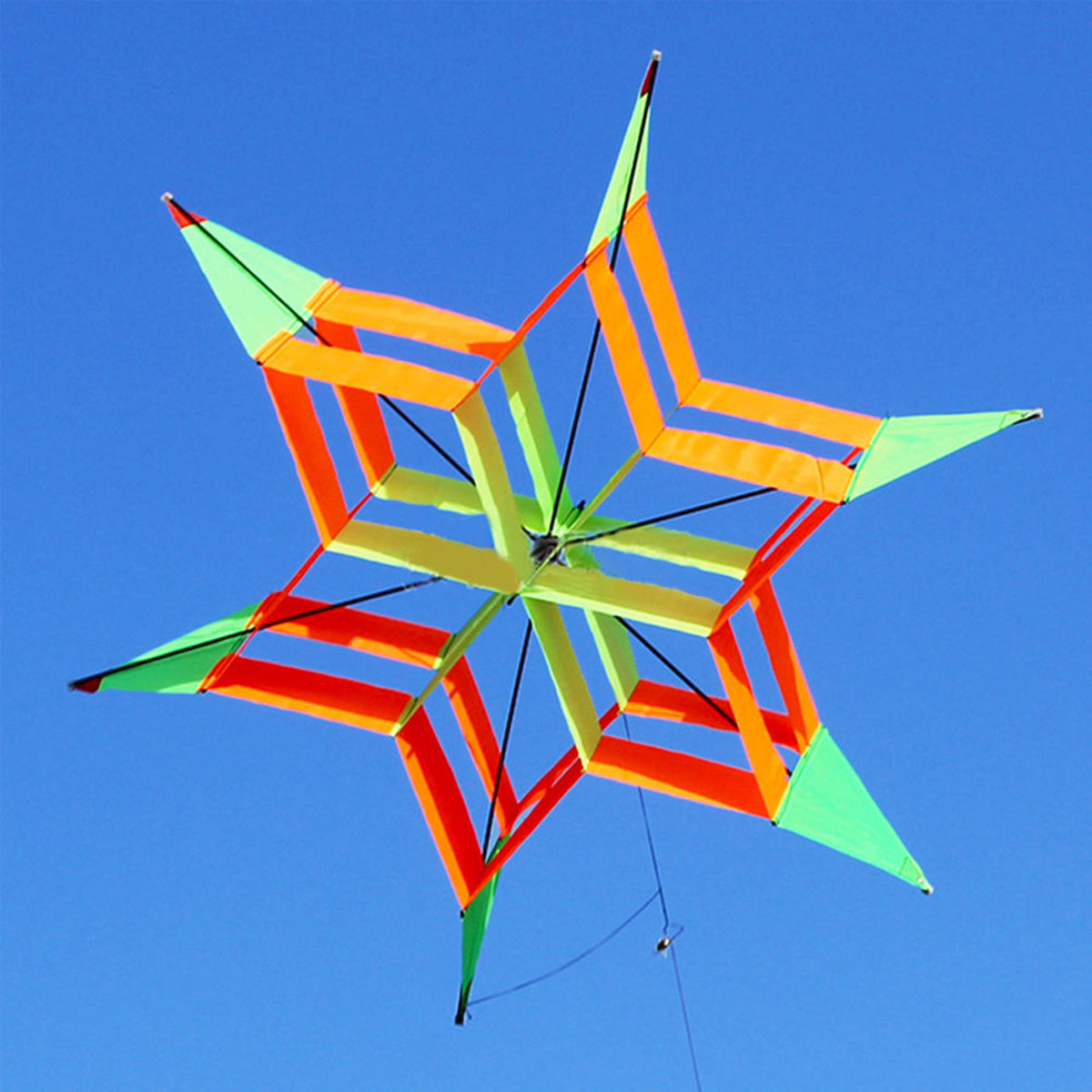 3D Colorful Flower Kite Single Line Outdoor sports Toy Light Wind Flyi ...