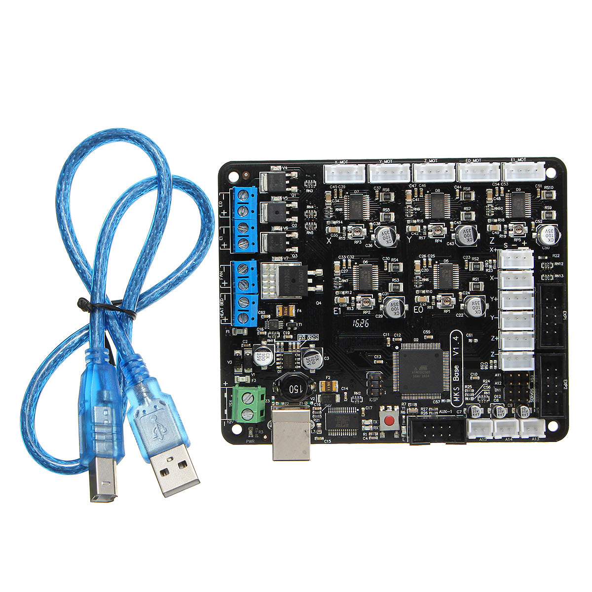 MKS Base V1.4 3D Printer Controller Board Replace Ramps 1.4 + Mega 256 ...
