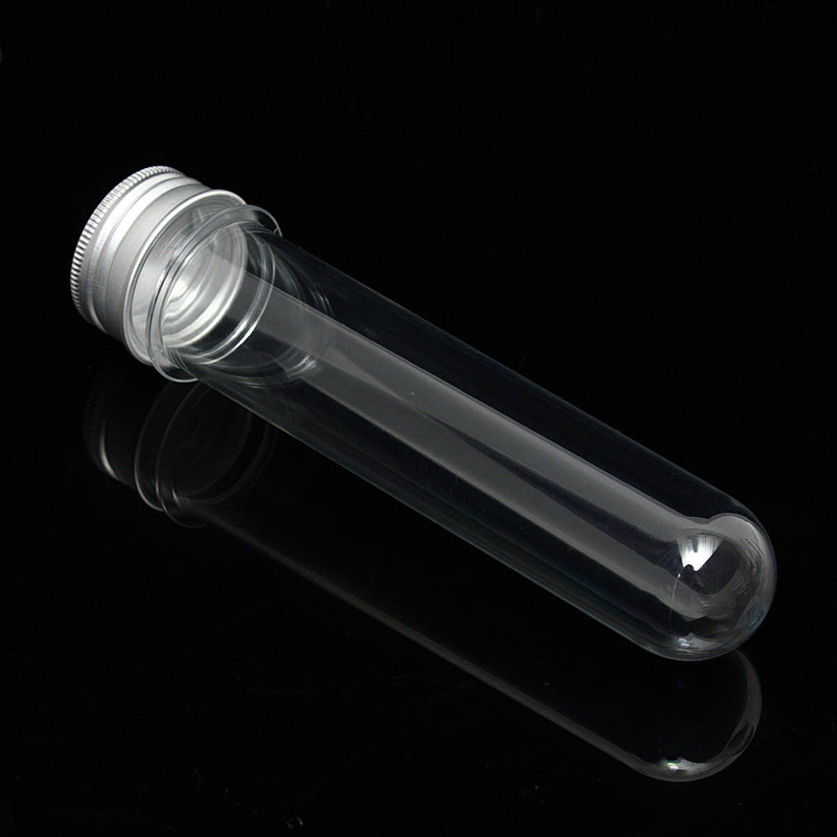 100ml Plastic Lab Round Bottom Test Tube with Metal Screw Cap ...