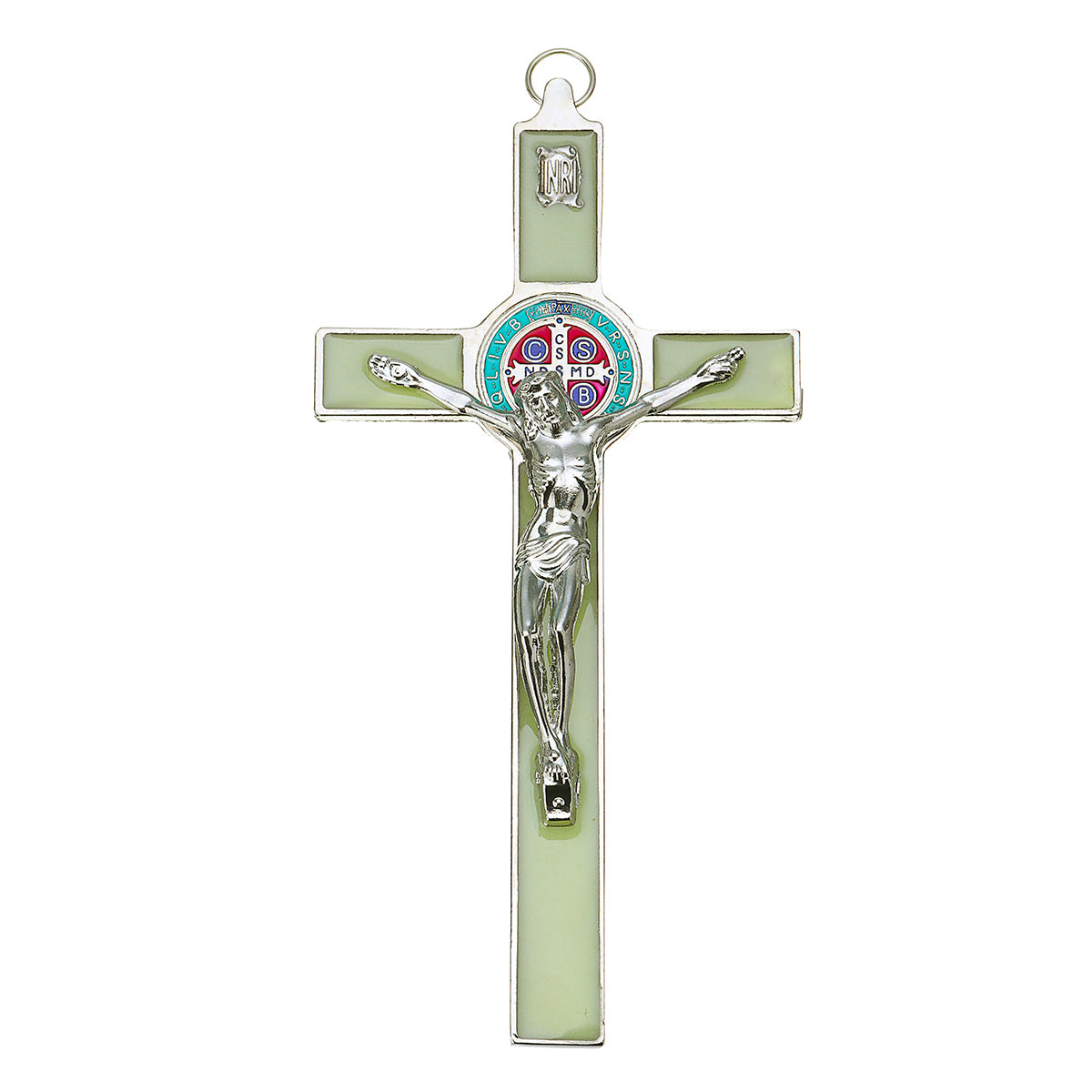 7'' Antique Green Catholic Religious Wall Cross Jesus Crucifix Decorat ...