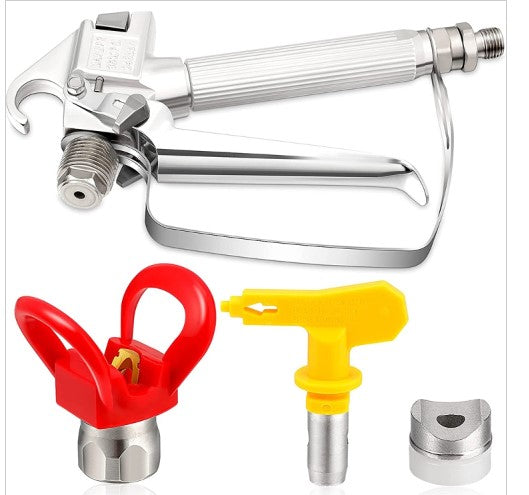 High Pressure Airless Sprayer Spray Gun & Nozzle Holder & Nozzle Set ...