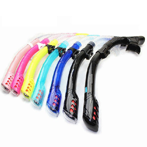 Scuba Diving Full Dry Snorkel Breathing Tube Snorkeling Silicon Pipe S ...