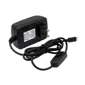 Geekworm US Standard DC 5V 3.0A Power Adapter with Switch For Raspberr ...