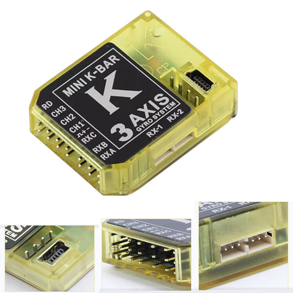 KBAR V2 5.3.4 Pro K8 3 Axis Gyro Flybarless System – Electronic Pro