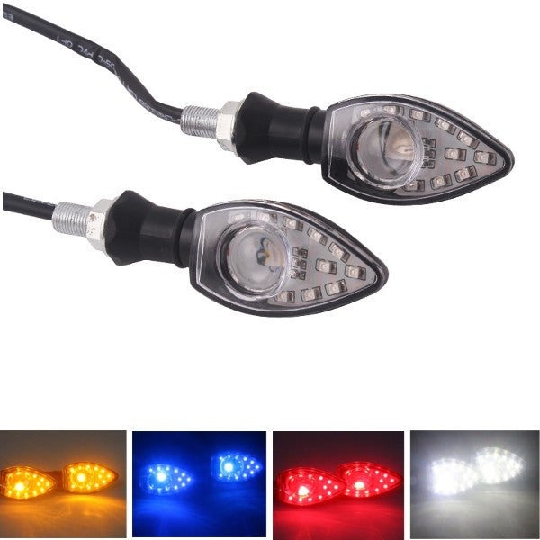 12V Motorcycle LED Turn Signal Light Bright Light Universa Indicator 4 ...