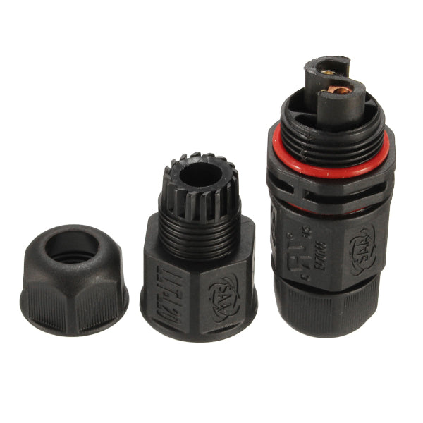 2/3/4Pin IP68 Waterproof Connector Cable Wire Plug Socket Joiner AC DC ...