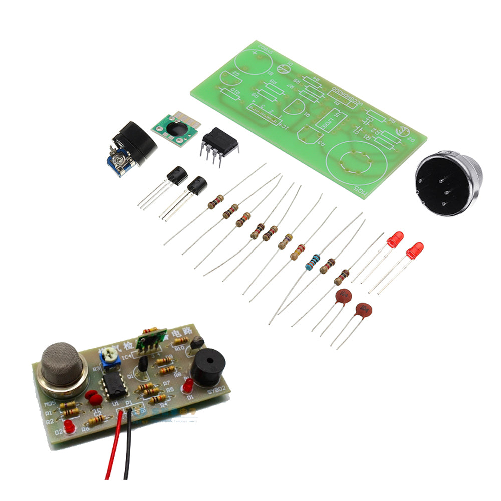 DIY MQ5 Gas Detection Alarm Circuit Kit Gas Sensor Module Kit ...