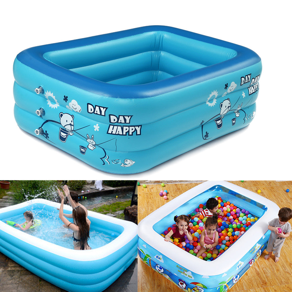 Square Rectangle Baby Inflatable Square Swimming Pool Children Bathing ...