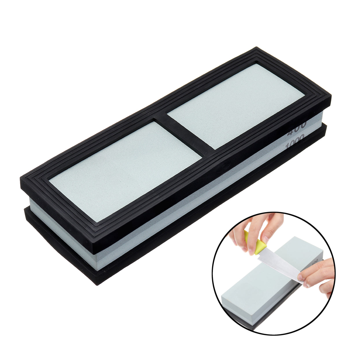 Dual Sided Premium Cutter Sharpen Stone 2 Side Grit Waterstone Best Wh ...