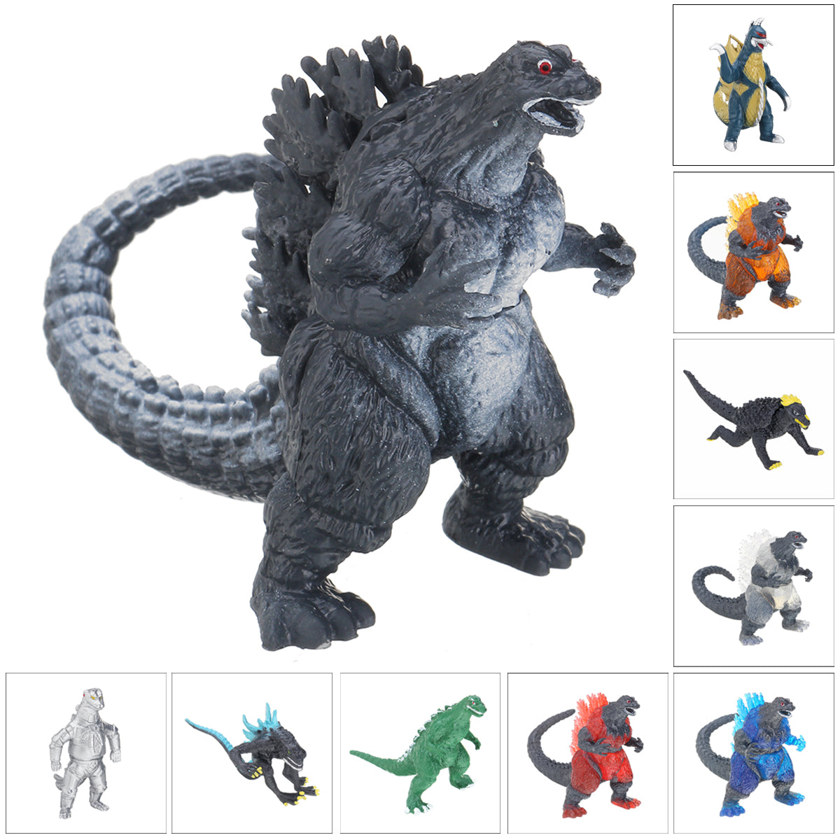 10Pcs Monster Movie Set Action Plastic Figure Toys Animal Gift Mini Ki ...