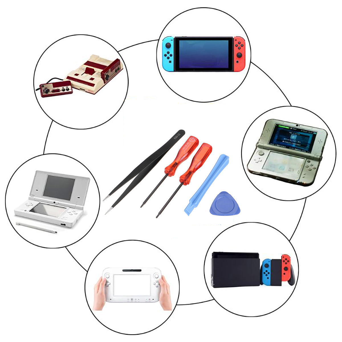 Y Screwdriver Game Repair Tool Kit Set for Nintendo Switch Joy Con Sti ...