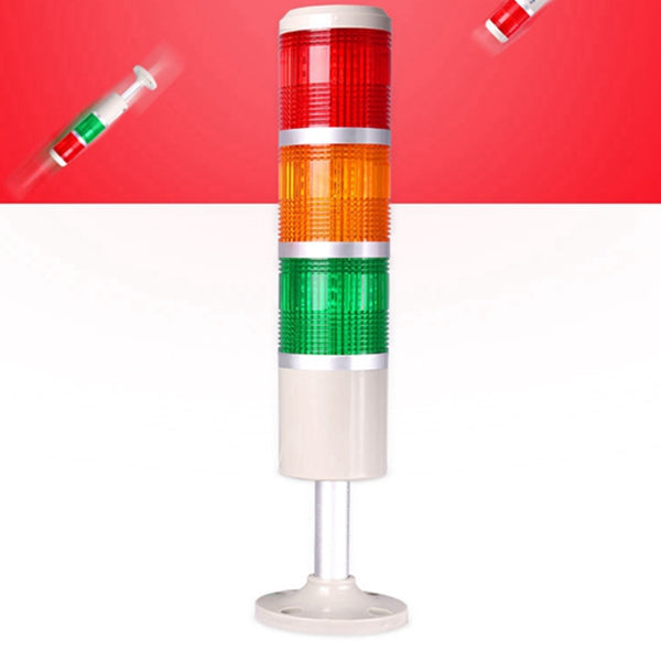 AC220V 3W Signal Tower Light Flashing Caution Lamp Warning Emergency E ...