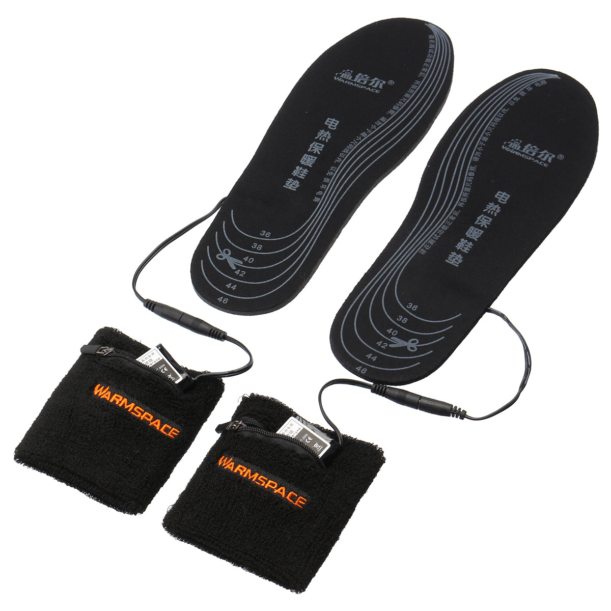 Electric Heated Shoe Insole Rechargeable Battery Powered Foot Heater S ...