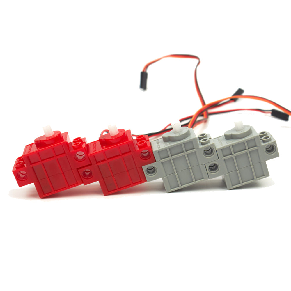 KittenBot 360 Red Color Geek Servo & 270 Gray Color Geek Motor with Wi ...