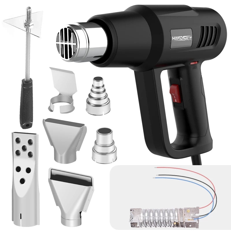 Handskit Electric Hot Air Gun Thermoregulator LCD Heat Guns Shrink Wra ...