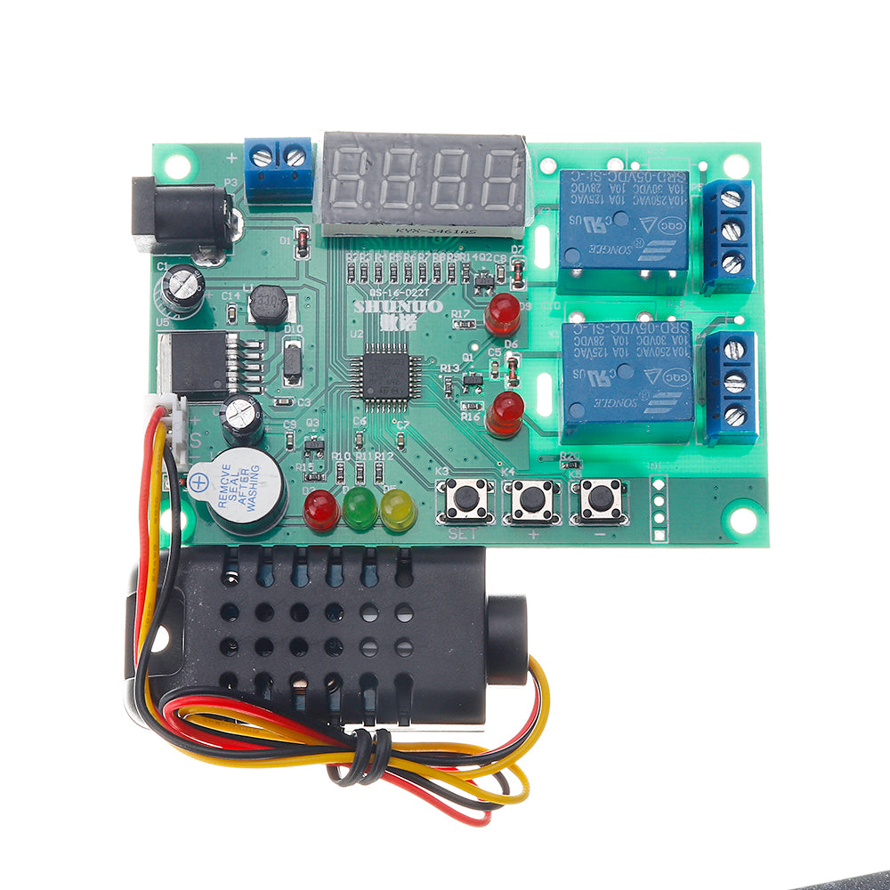 Temperature and Humidity Control Board AM2301 Sensor Module 5V~24V DC ...