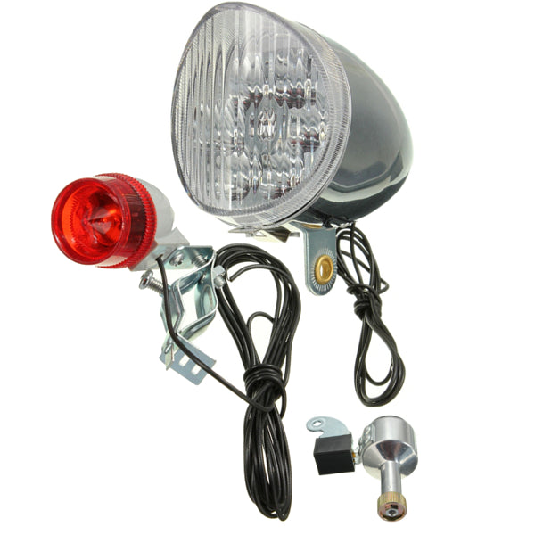 Motorized Bike Friction Power Generator Generation Dynamo Rear Tail Li ...