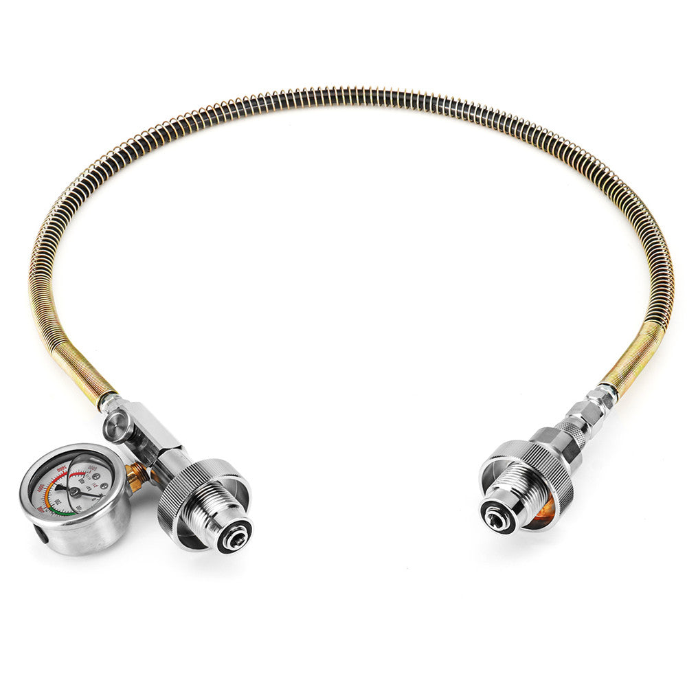 Decanting Hose Refill Charging Hoses With Gauge DIN 0~6000 PSI/0~400Ba ...