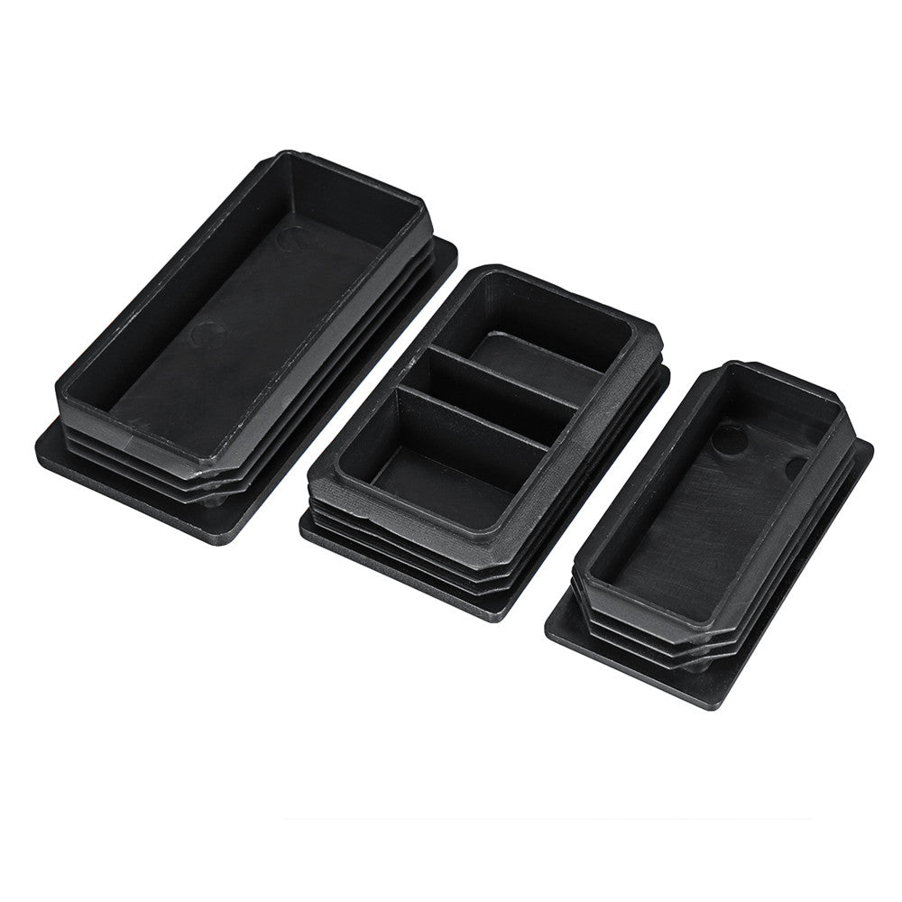 40x80/50x100/50x80mm Rectangle Tubing Blanking Plastic End Cap Cover P ...