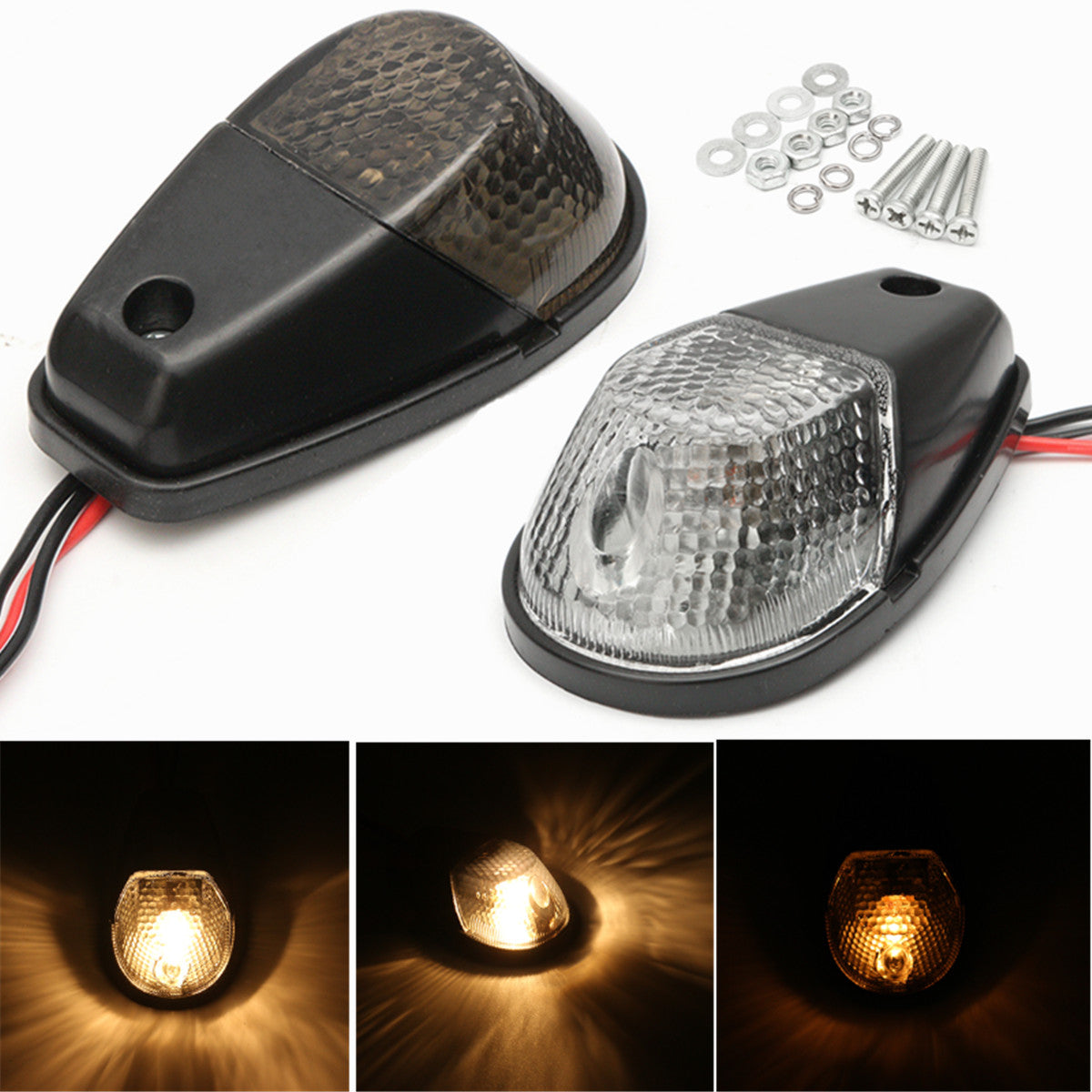 Flush Mount Motorcycle Turn Signals Blinker Light For Universal Sport ...