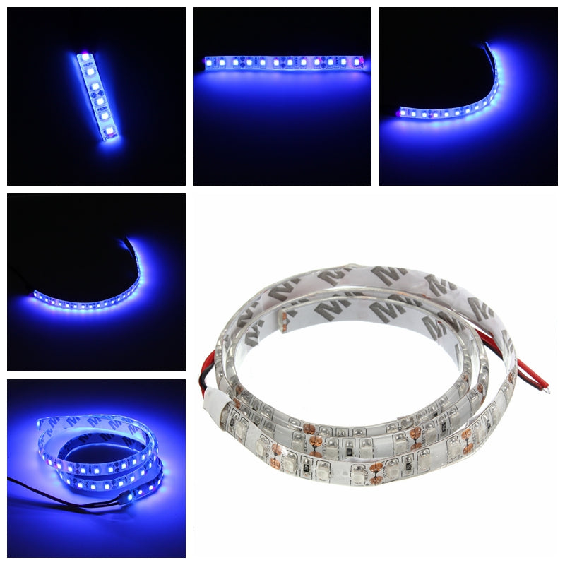 UV Ultraviolet Purple 3528 LED Flexible Strip Lamp White Light 12V Wat ...