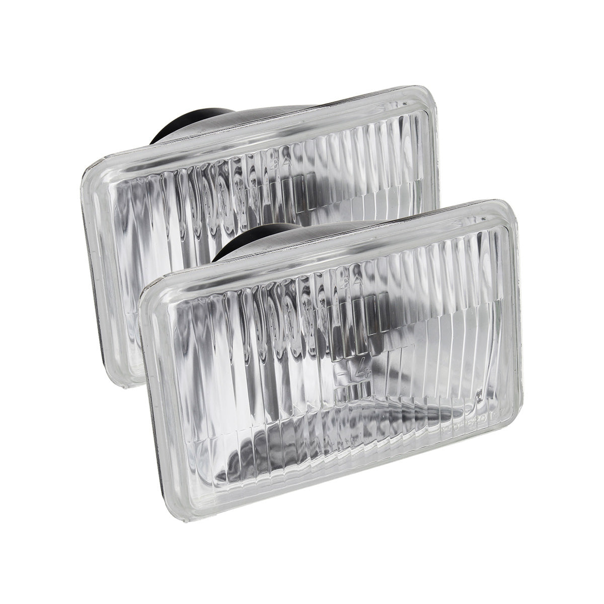 2PCS 4x6Inch Rectangle Car Headlights with H4 Halogen Lamps 55W for To ...