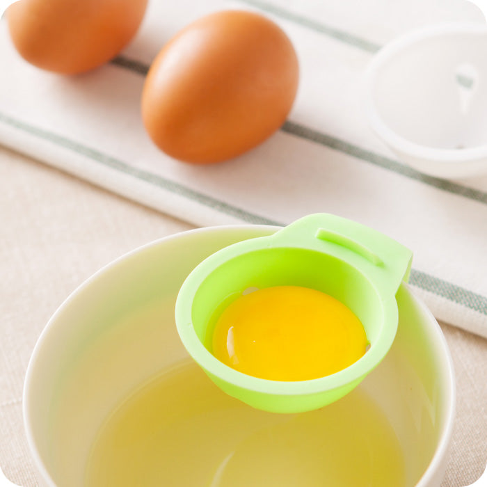 Egg Yolk White Separator Egg Divider Egg Filter Egg Tools with Holder ...