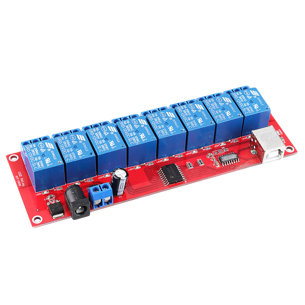 8 Channel 12V HID Driverless USB Relay USB Control Switch Computer Con ...
