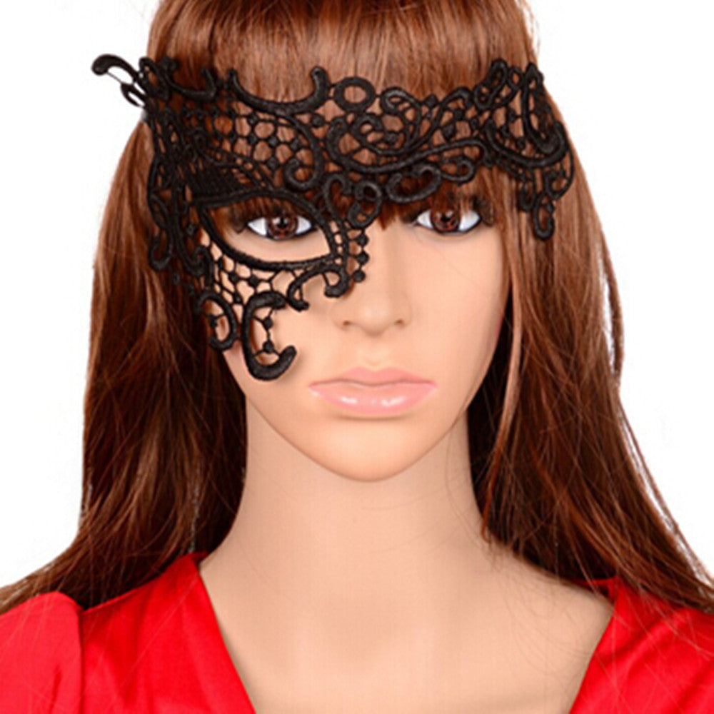 Sexy Black One Right Eye Masquerade Lace Party Mask – Electronic Pro