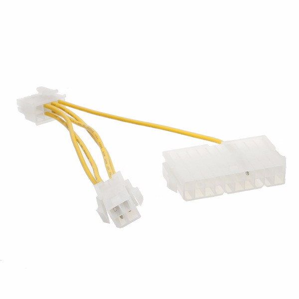 ATX PSU 20Pin+CPU 4Pin to EXP GDC 8Pin Power Supply Adapter Converter ...