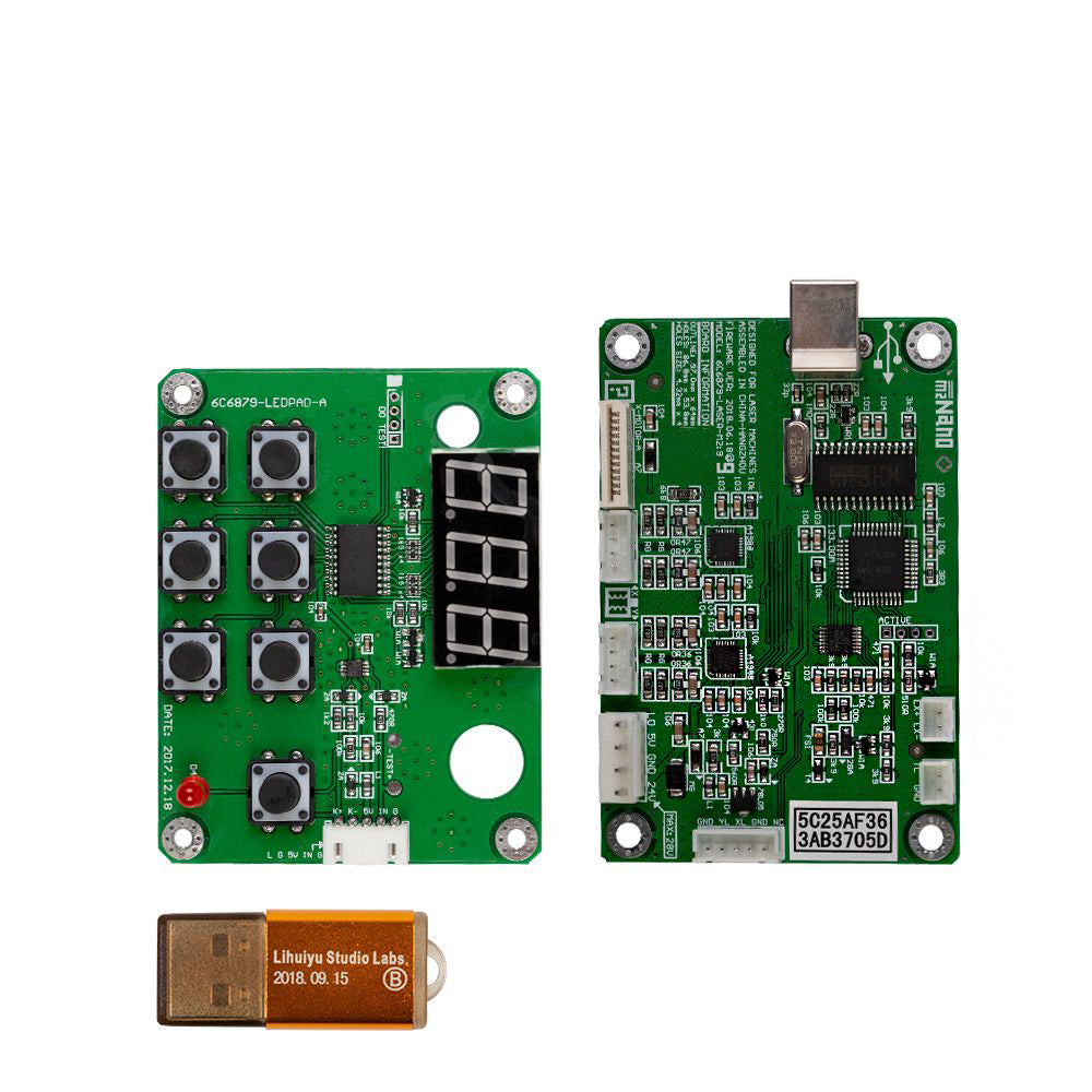 M2 Nano Laser Controller Mother Main Board + Control Panel + Dongle B ...