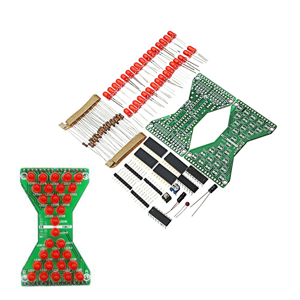 EQKIT DIY Electronic Hourglass Kit Soldering Practice Spare Parts Modu ...