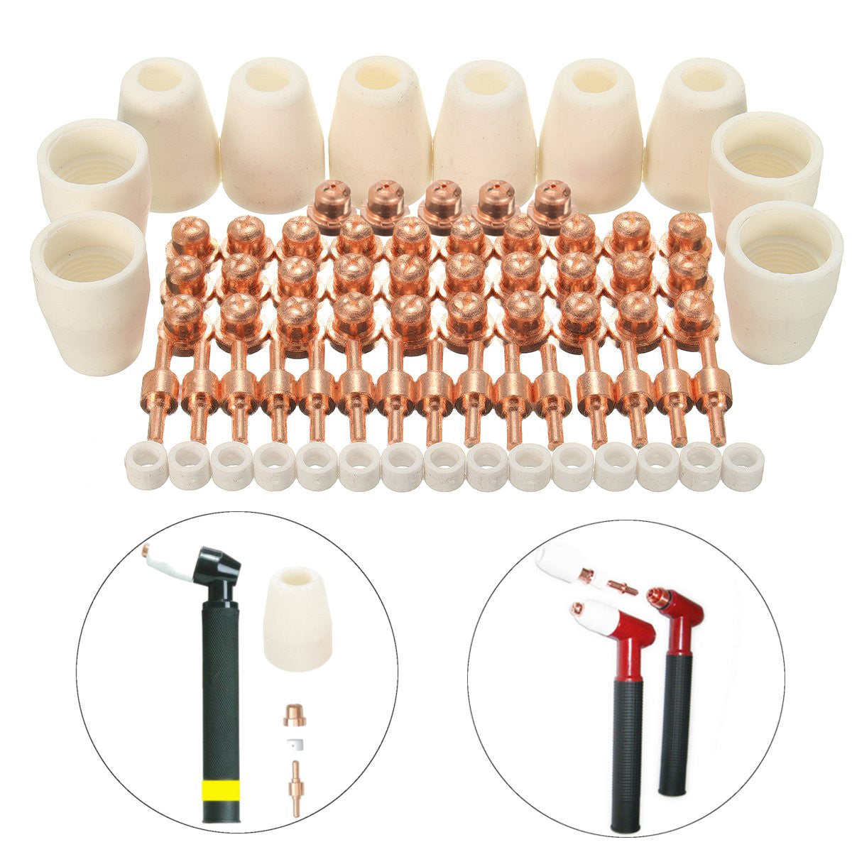 75pcs Plasma Cutter Accessories For LG-40 PT-31 Plasma Cutting Torch C ...