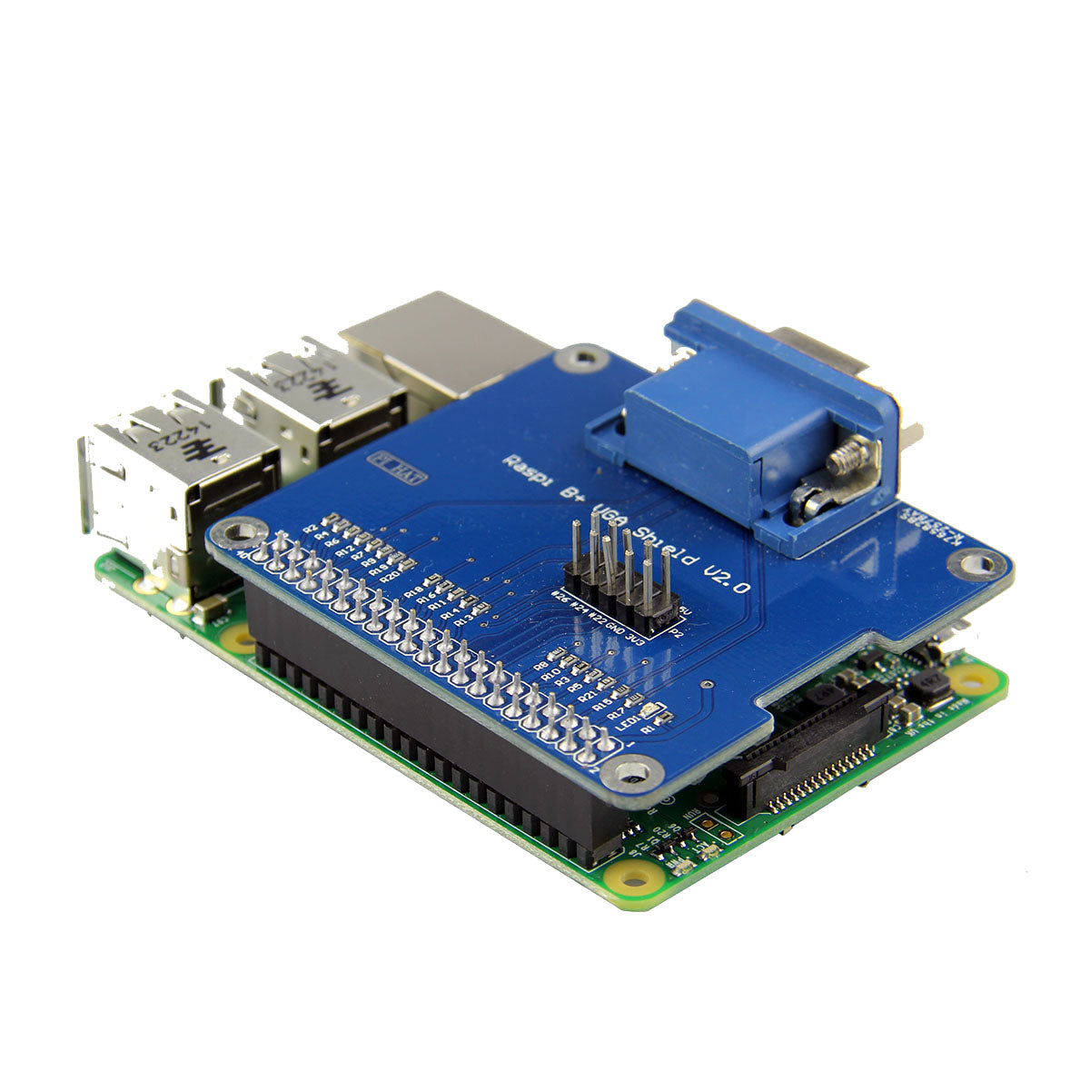 VGA Shield V2.0 Expansion Board For Raspberry Pi 3B / 2B / B+ / A+ ...