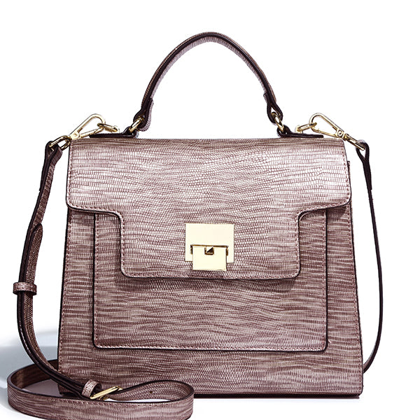 Kadell Serpentine Pattern Shoulder Bags Lock Design Crossbody Bags Wom ...