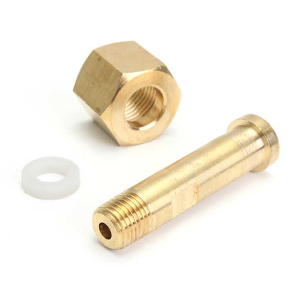 CGA-320 CO2 Carbon Dioxide Regulator Inlet Nut & 2 inch Nipple with Wa ...