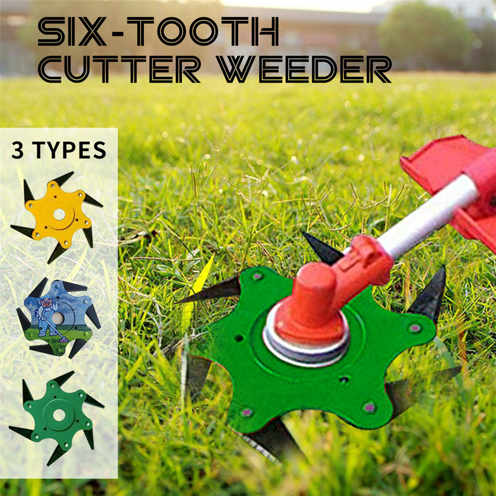Updated Grass Trimmer Head 6 Teeth Blade Trimmer Head Brush Cutter Bla ...