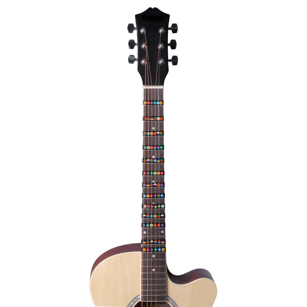 Guitar Fretboard Note Decal Finger Board Musical Scale Map Sticker for ...