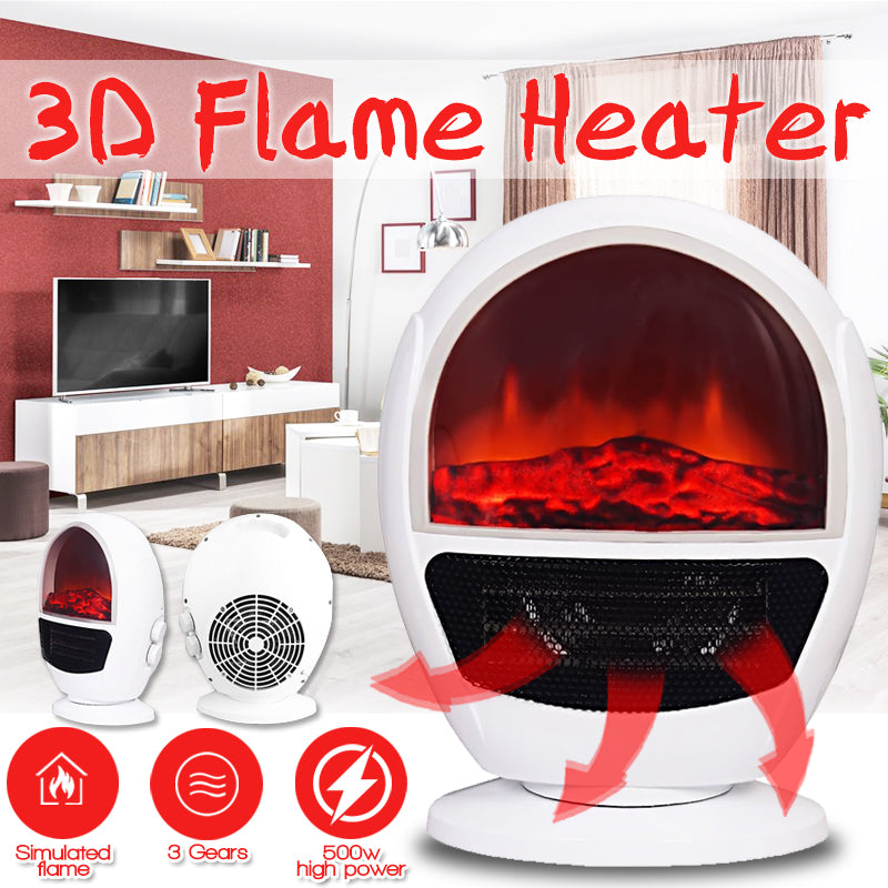 500W Home Heater 3 gear Office Heater Electric Heater Heater Air Radia ...