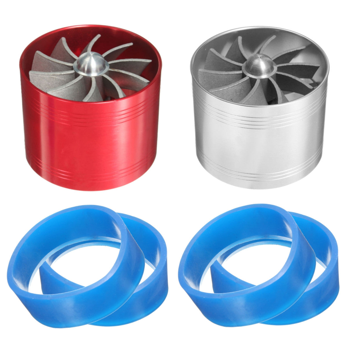 Universal Single Supercharger Turbine Turbocharger Air Intake Fan Fuel ...