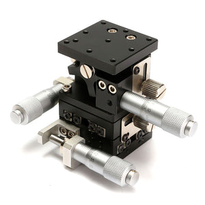40x40mm XYZ Axis Linear Stage Adjustable Manual Displacement Platform ...