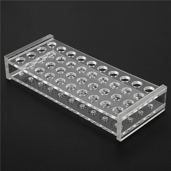 8MM Plastic Test Tube Stand Bracket Rack Tube 40 Hole Positions ...