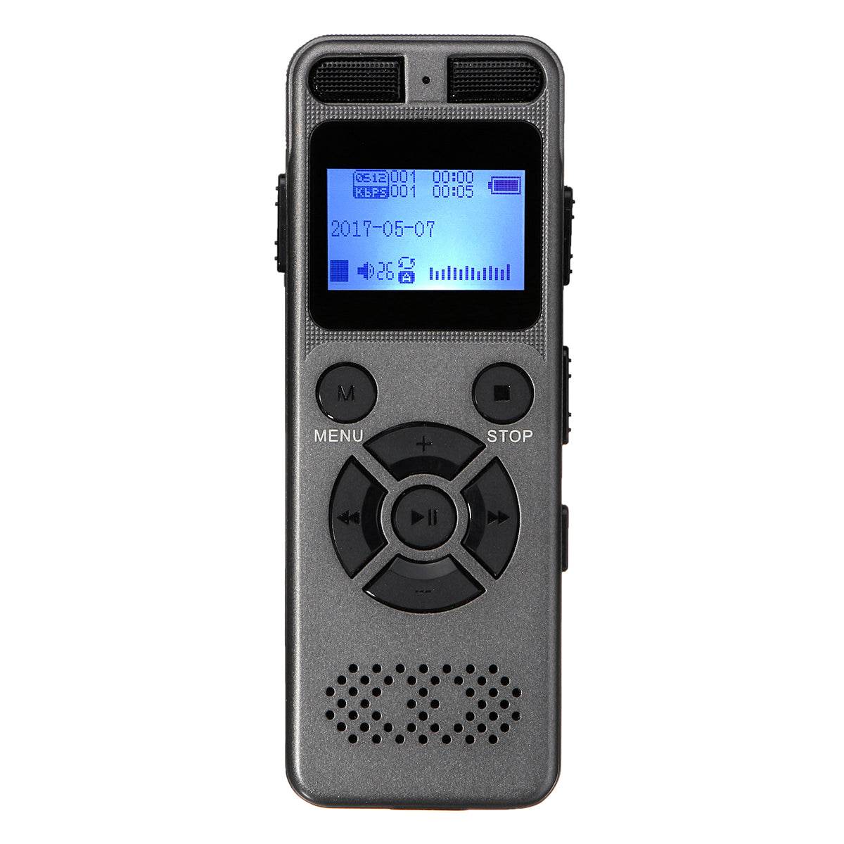 8GB Rechargeable LCD Digital Audio Sound A to B Repeat Voice Recorder ...
