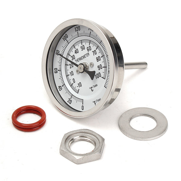 Dial Analog Thermometer Probe Home Brew Mash Weldless Kit – Electronic Pro