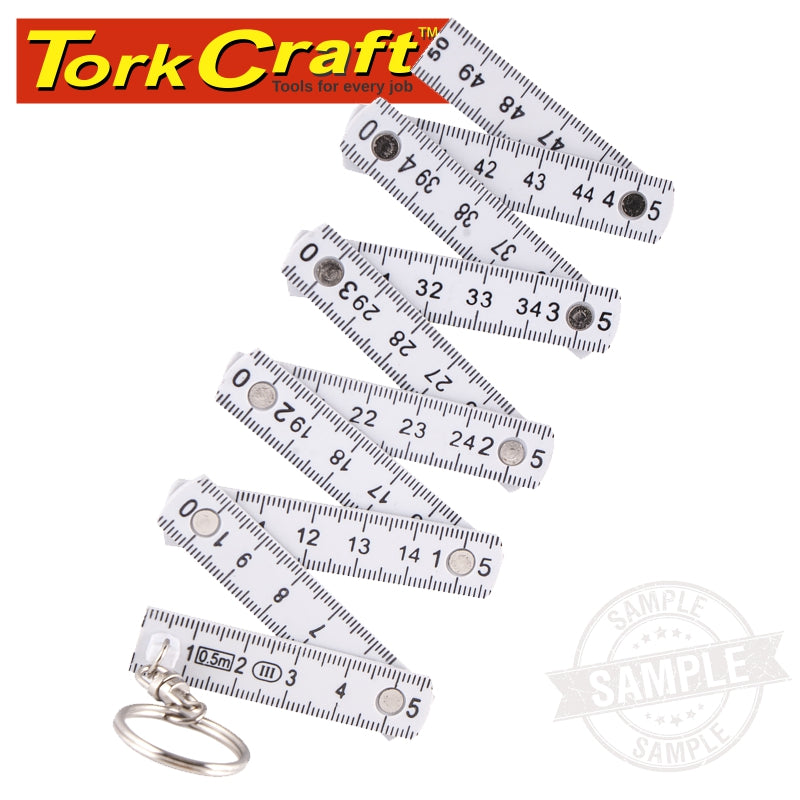 MINI PLASTIC FOLDING RULER ON KEY RING 0.5M – Electronic Pro