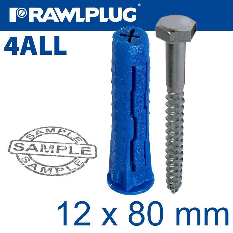 UNIVERSAL PLUG 4ALL 12 WITH HEX HEAD SCREW 8.0X80 – Electronic Pro