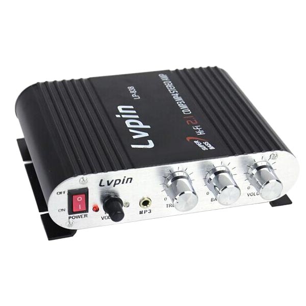 Lvpin LP-838 200W 12V Super Bass Mini Hi-Fi Stereo Amplifier Booster R ...